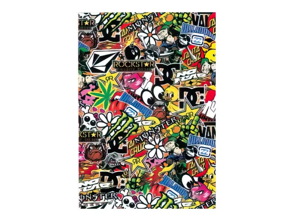 Sticker Sheet Sticker Bomb 25 X 35cm - MAXI SCOOT